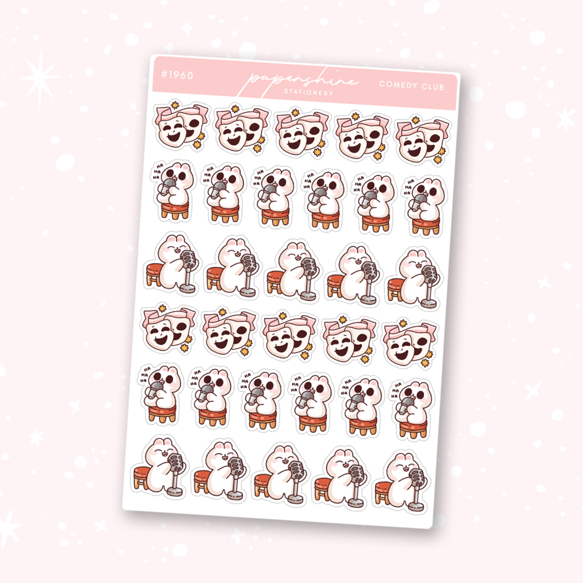Comedy Club Doodle Stickers – Papershire