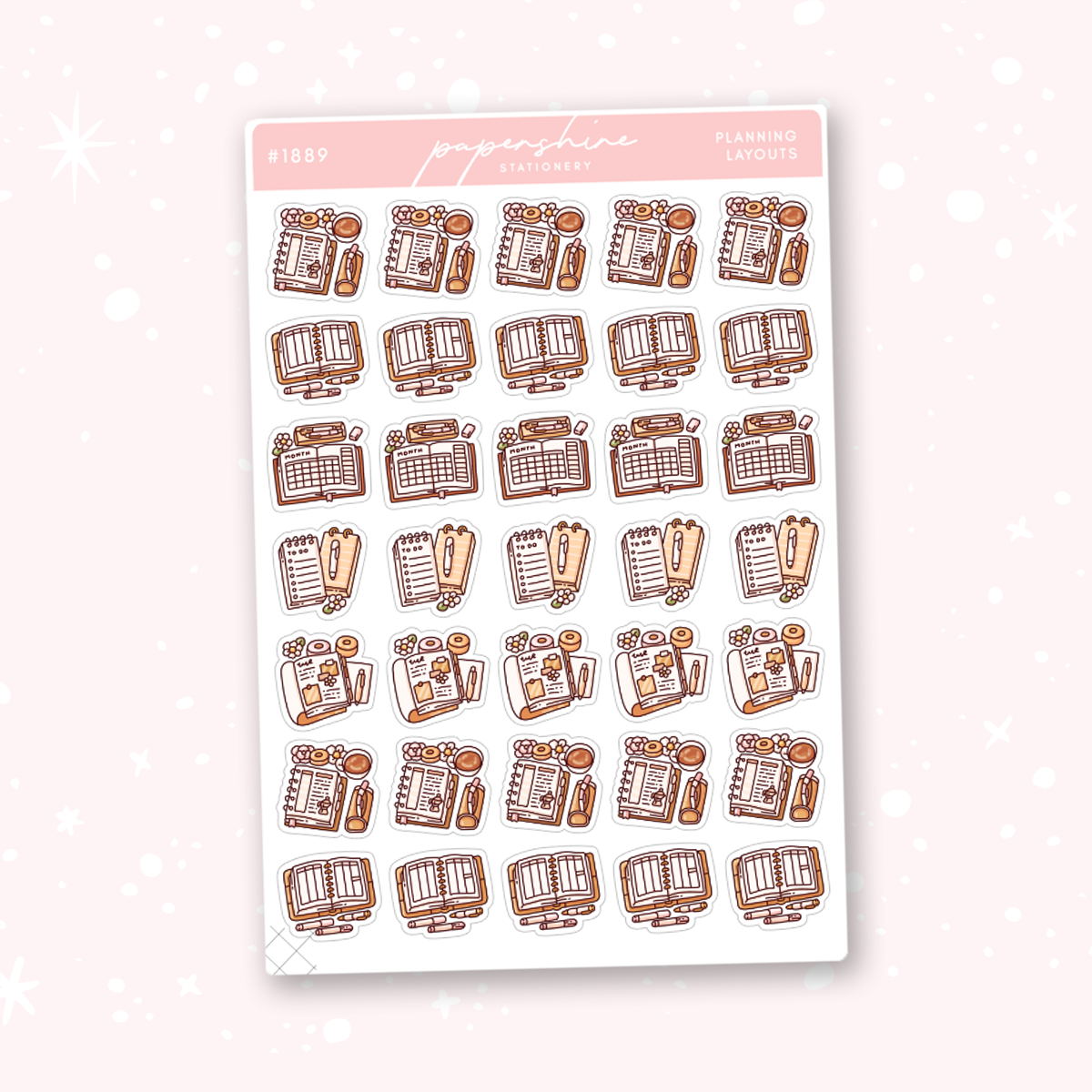 Planning Layouts Doodle Stickers – Papershire