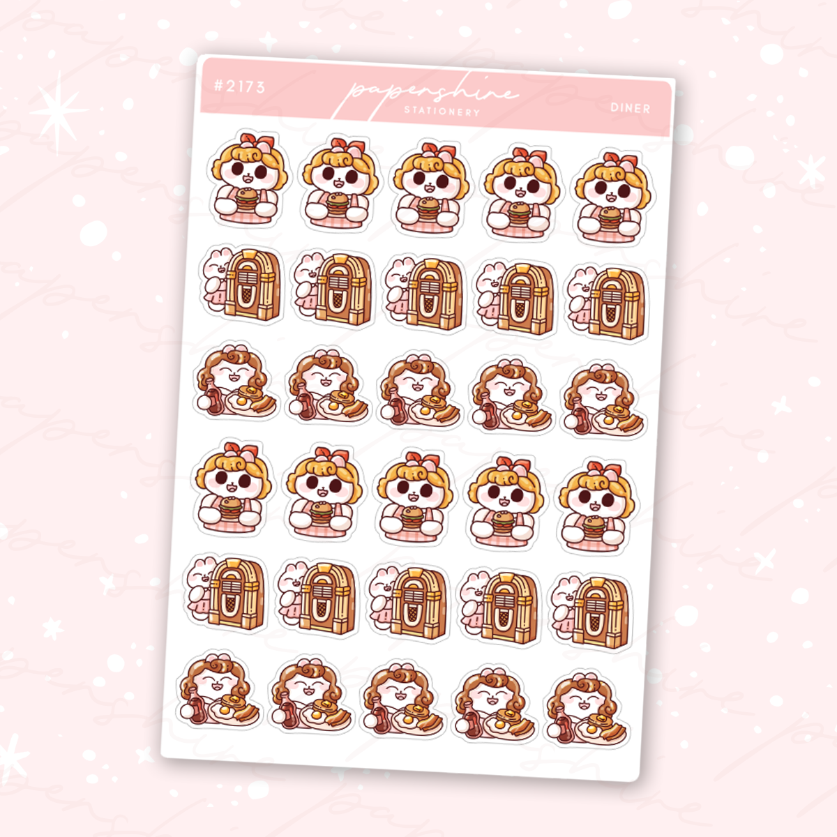 Diner Doodle Stickers – Papershire