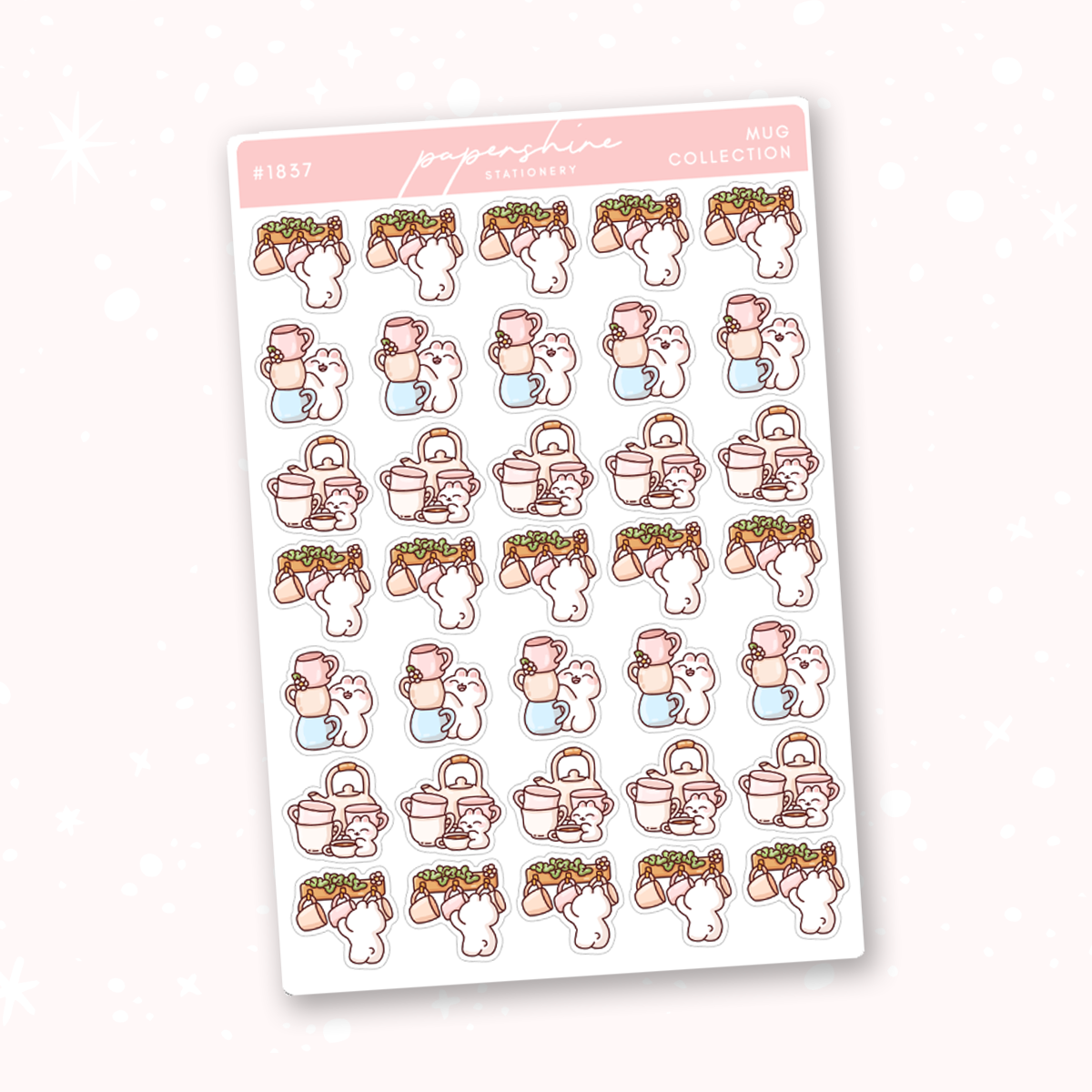 Mug Collection Doodle Stickers – Papershire