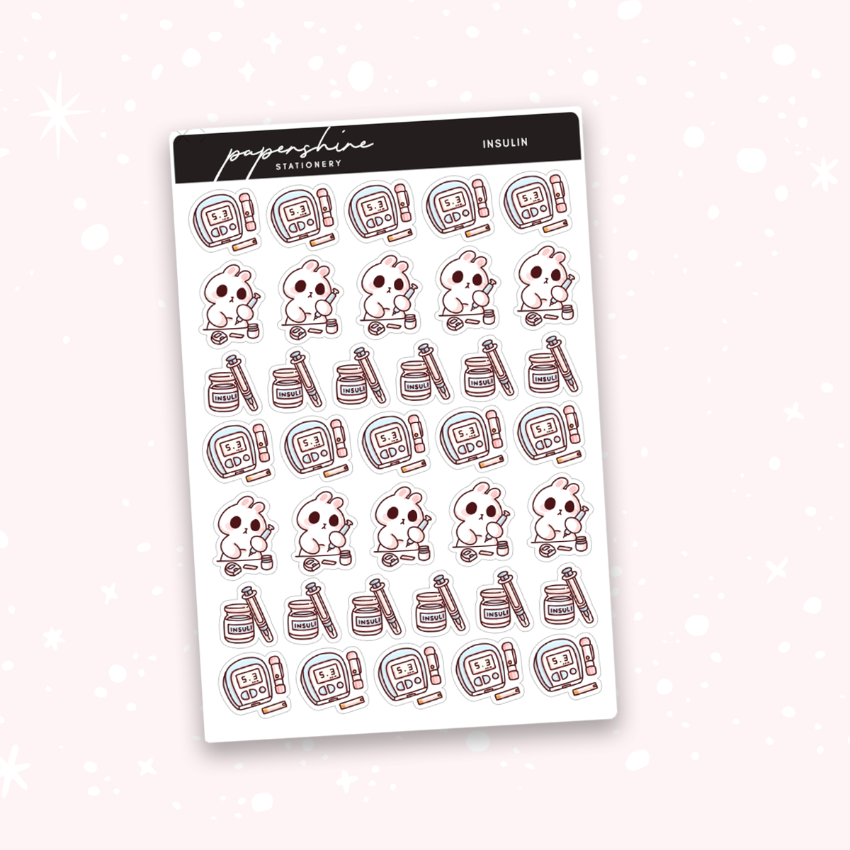 Insulin Doodle Stickers – Papershire