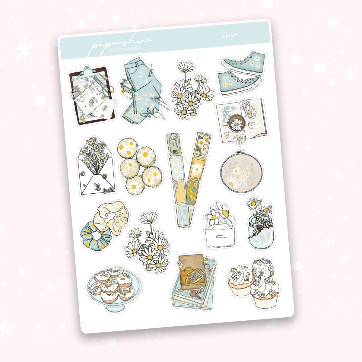 Daisy Bullet Journal Stickers – Papershire