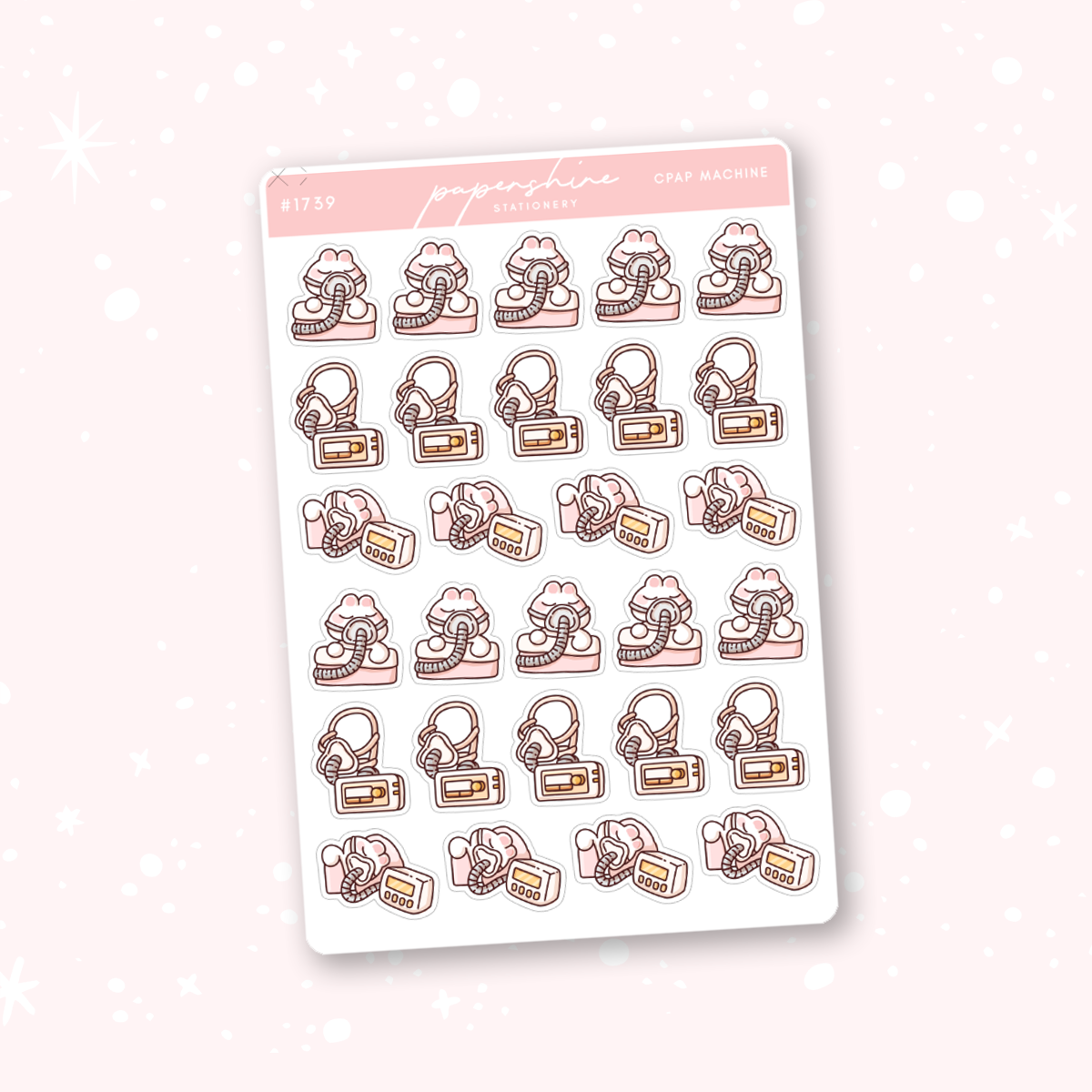 CPAP Machine Doodle Stickers – Papershire