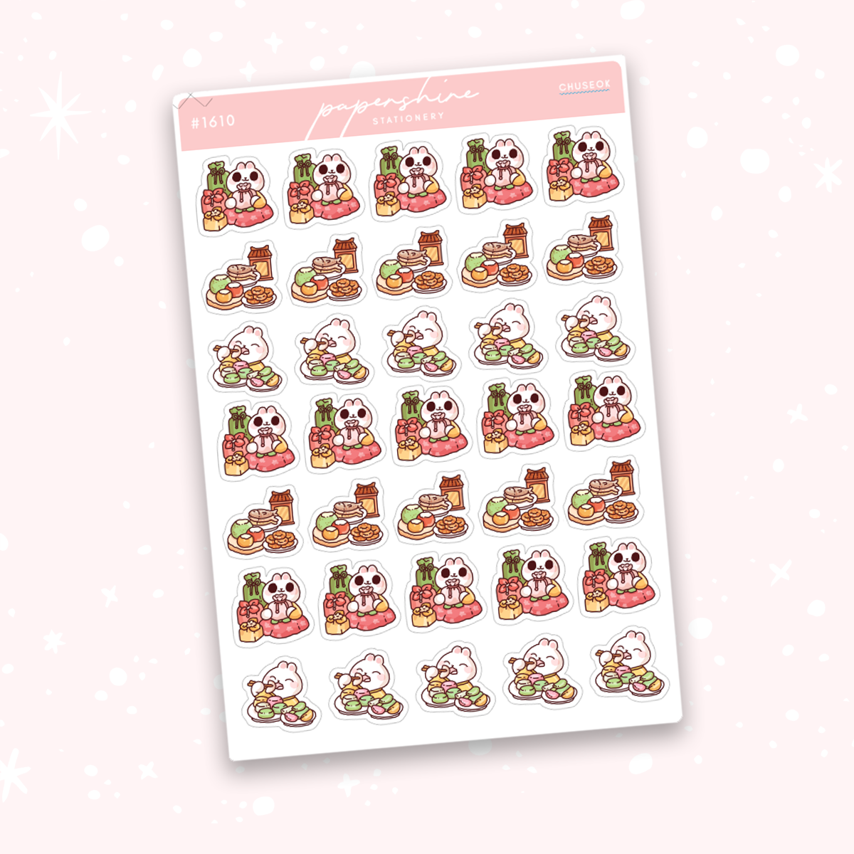 Chuseok Doodle Stickers – Papershire