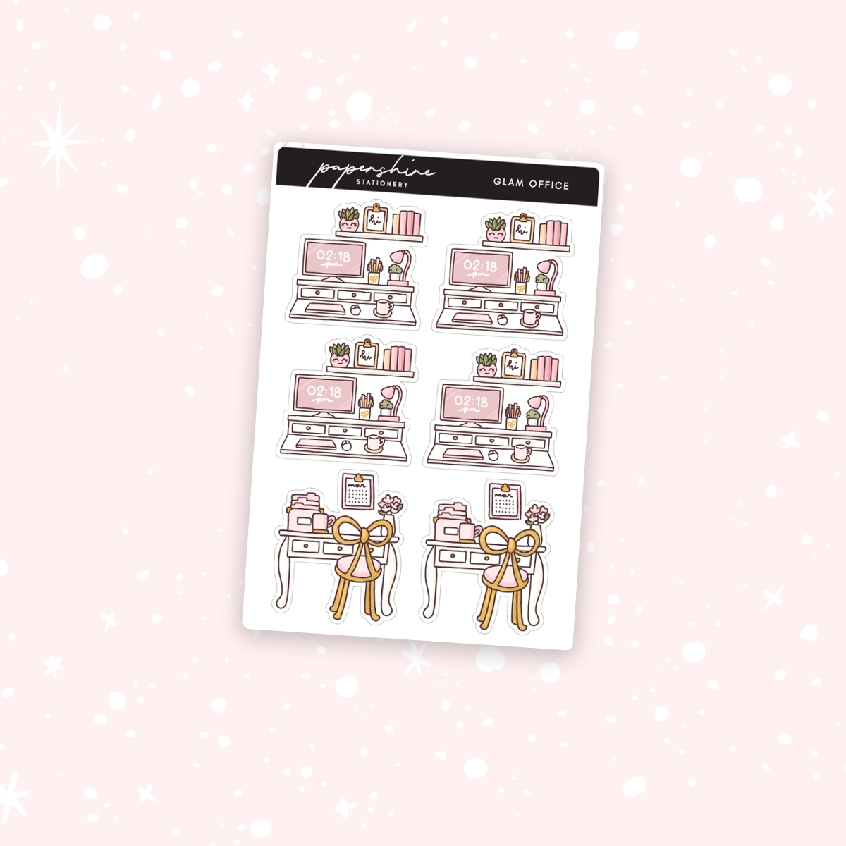 Glam Office Doodle Stickers – Papershire