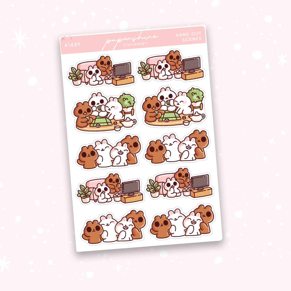 Hang Out Scenes Doodle Stickers – Papershire