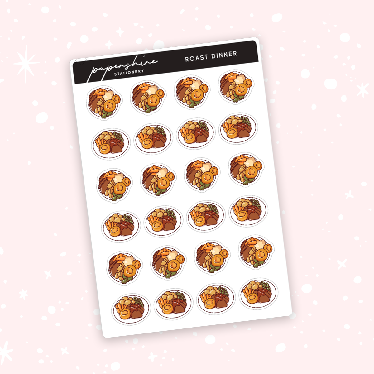 Roast Dinner Doodle Stickers – Papershire