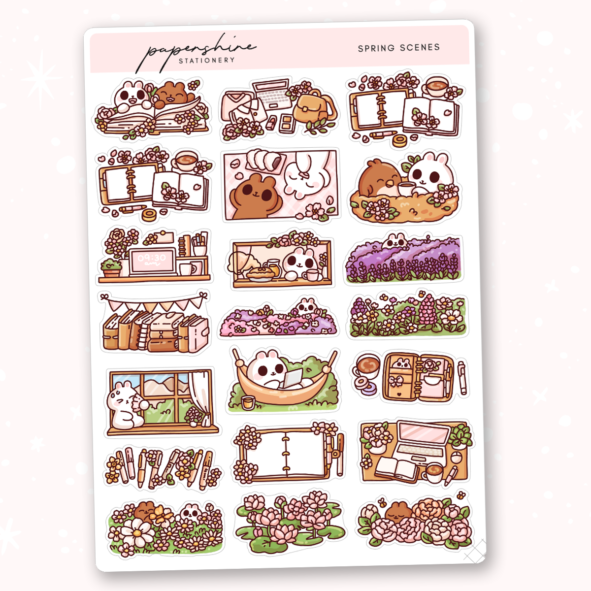 Spring Scenes Sampler Stickers – Papershire