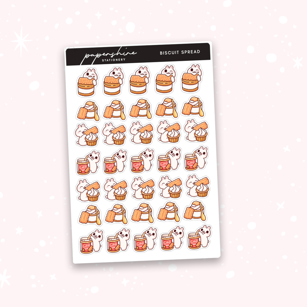 Biscuit Spread Doodle Stickers – Papershire
