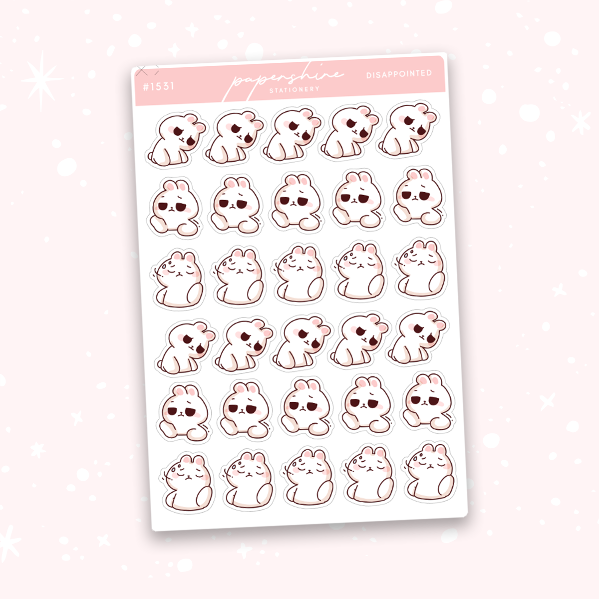 Disappointed Doodle Stickers – Papershire