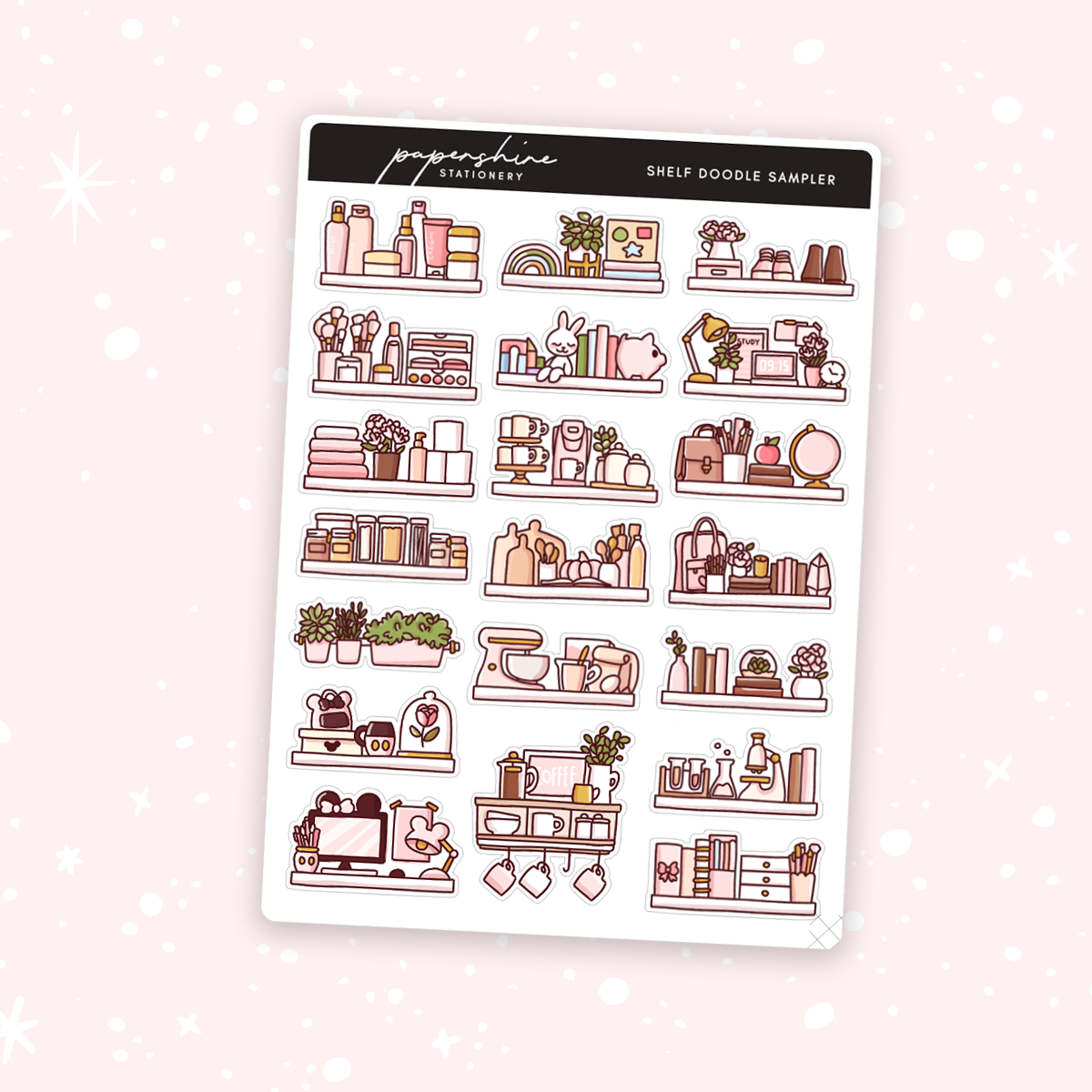 Shelf Doodle Sampler Stickers – Papershire