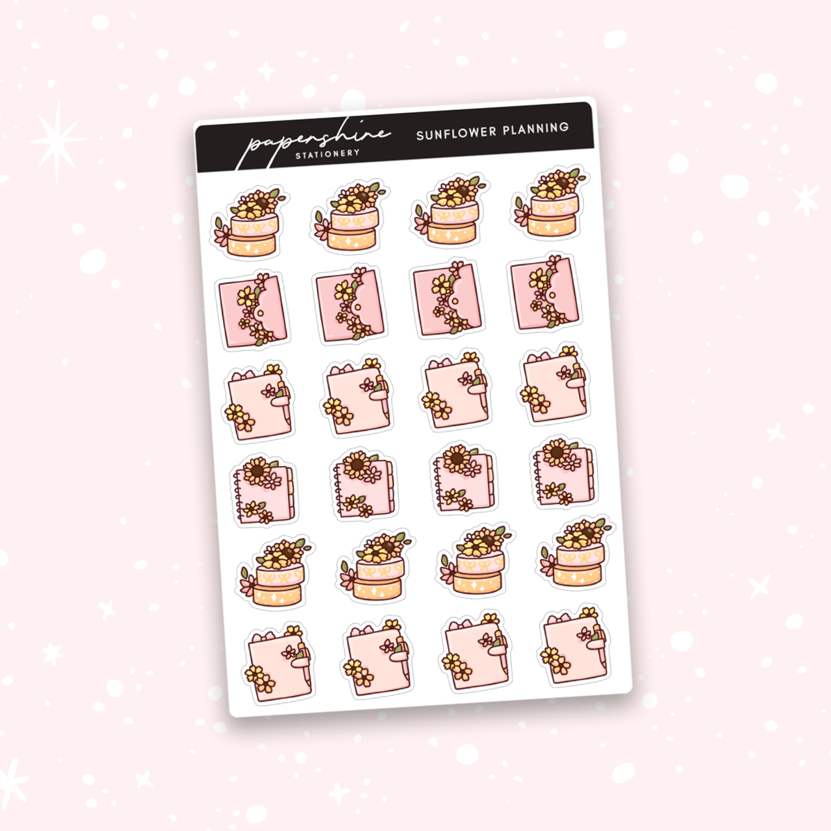 Sunflower Planning Doodle Stickers – Papershire